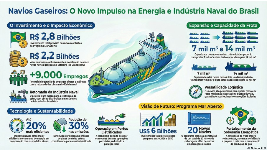 Navios gaseiros: o que são e por que Petrobras aposta neles