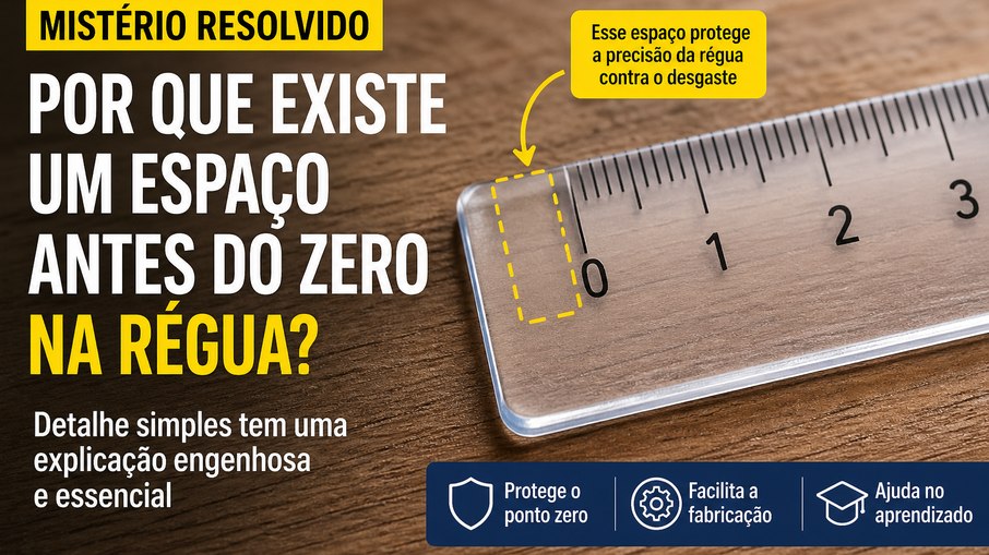 Por que existe um espaço antes do zero na régua? Entenda
