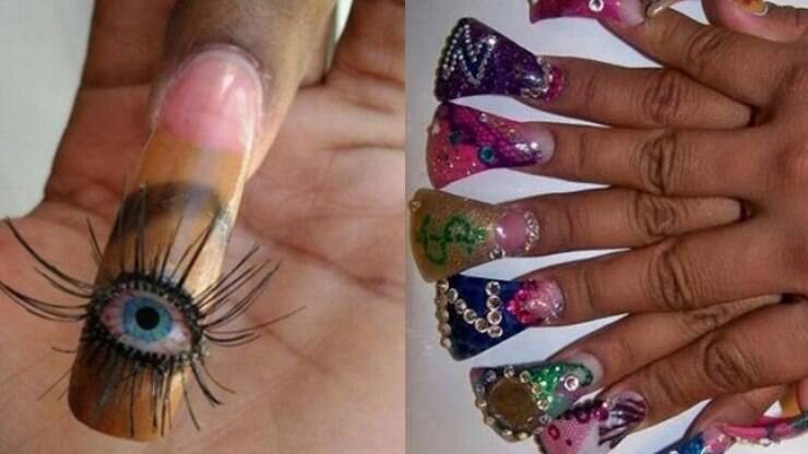 Confira unhas decoradas que ficaram no mínimo bizarras! - Humor - iG