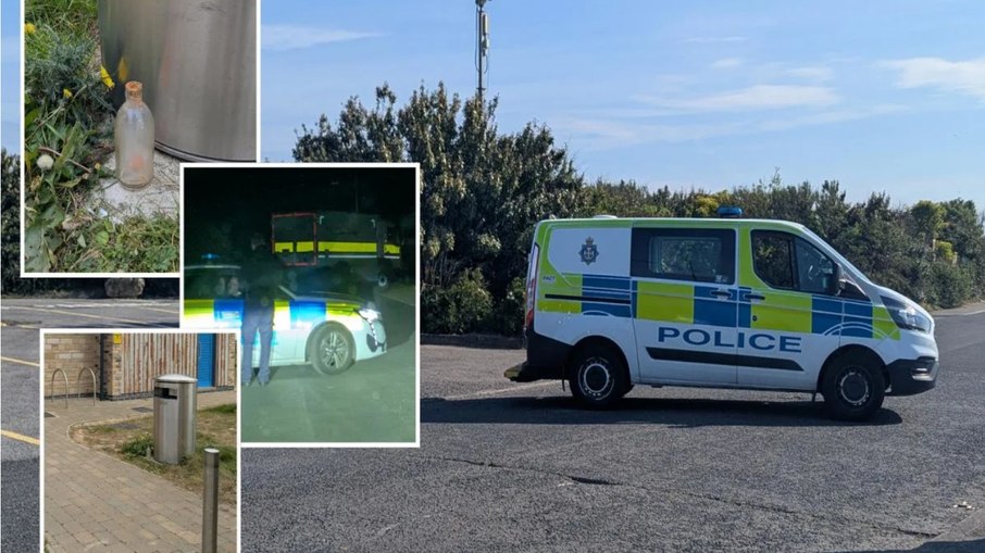 Garrafa da Segunda Guerra explode e incendeia guia de cachorro