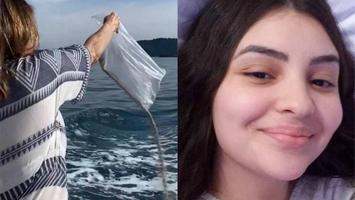 Cinzas da atriz Mabel Calzolari são jogadas no mar | Fábia Oliveira | iG