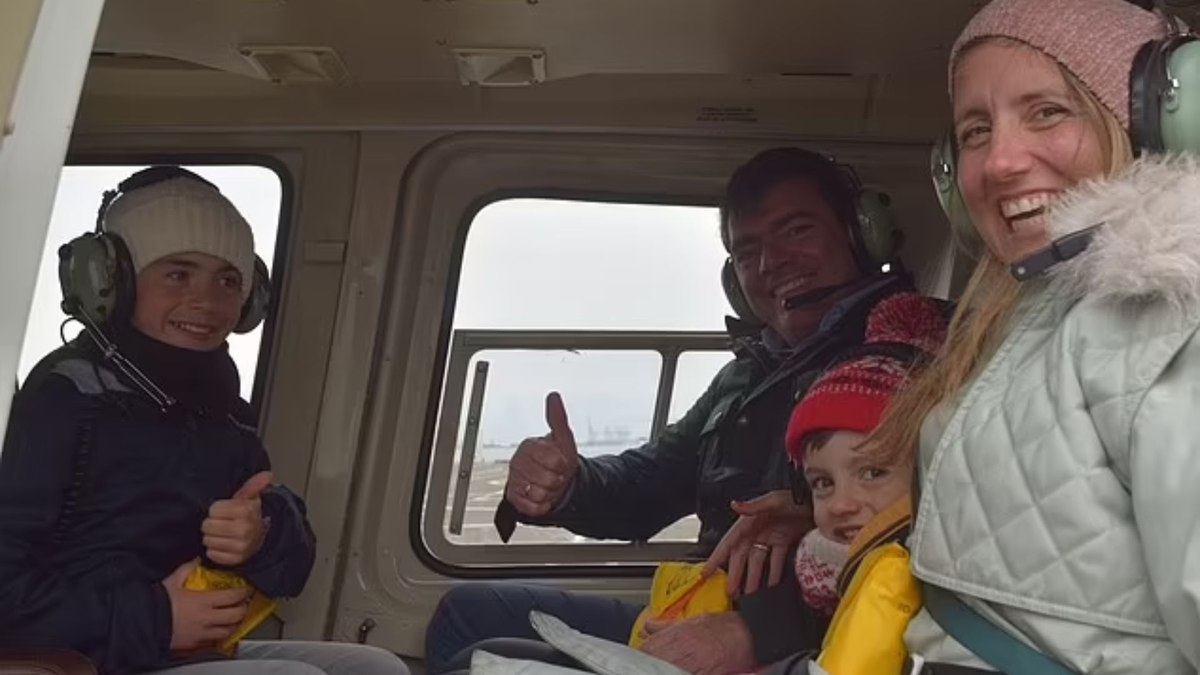 Último sorriso: família posa antes de queda de helicóptero
